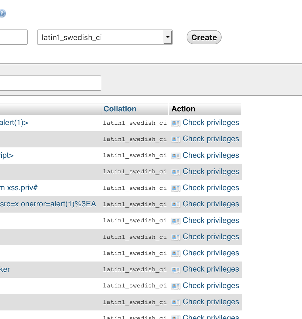 All databases in Databases tab are shown with default collation · Issue #14705 · phpmyadmin ...
