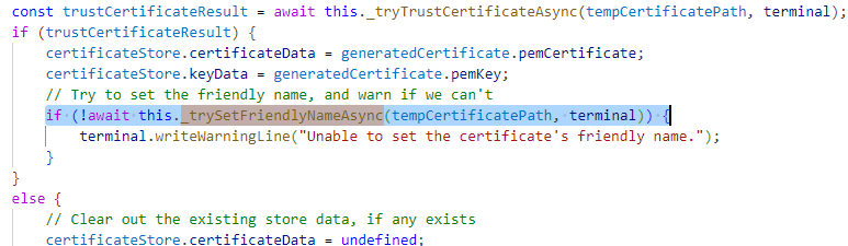 SPFX Error - [trust-cert] CertUtil Error · Issue #9201 · SharePoint/sp-dev-docs · GitHub