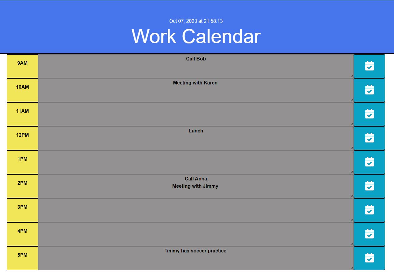 GitHub - Bfinch3/Work-Calendar: A calendar to keep track of your tasks ...