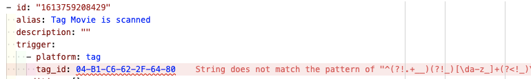 Tag validation · Issue #1058 · keesschollaart81/vscode-home-assistant · GitHub