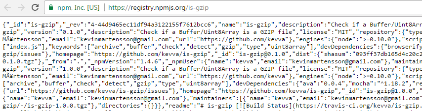 'is-gzip' is not in the npm registry. · Issue #480 · vuejs/vue-cli · GitHub