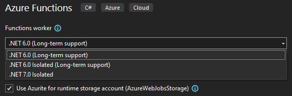 .NET Framework isolated option missing in VS2022 17.4.0 Preview 2 · Issue #1047 · Azure/azure ...