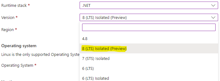 .NET 8.0 support · Issue #1644 · Azure/azure-functions-dotnet-worker · GitHub