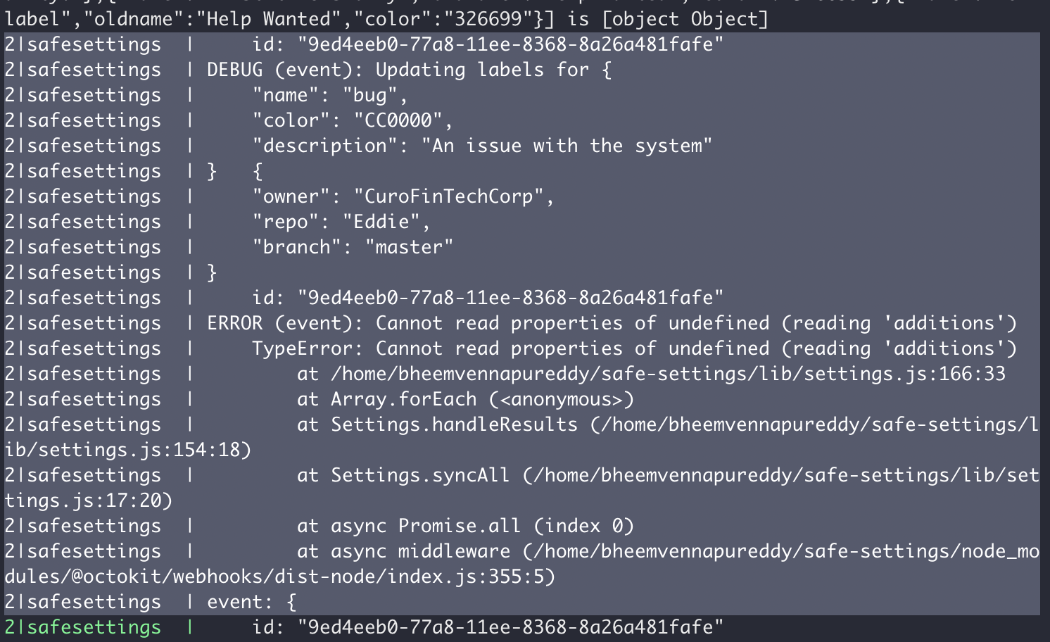 Help With Setup With Docker And Other Bugs · Issue 545 · Github Safe Settings · Github