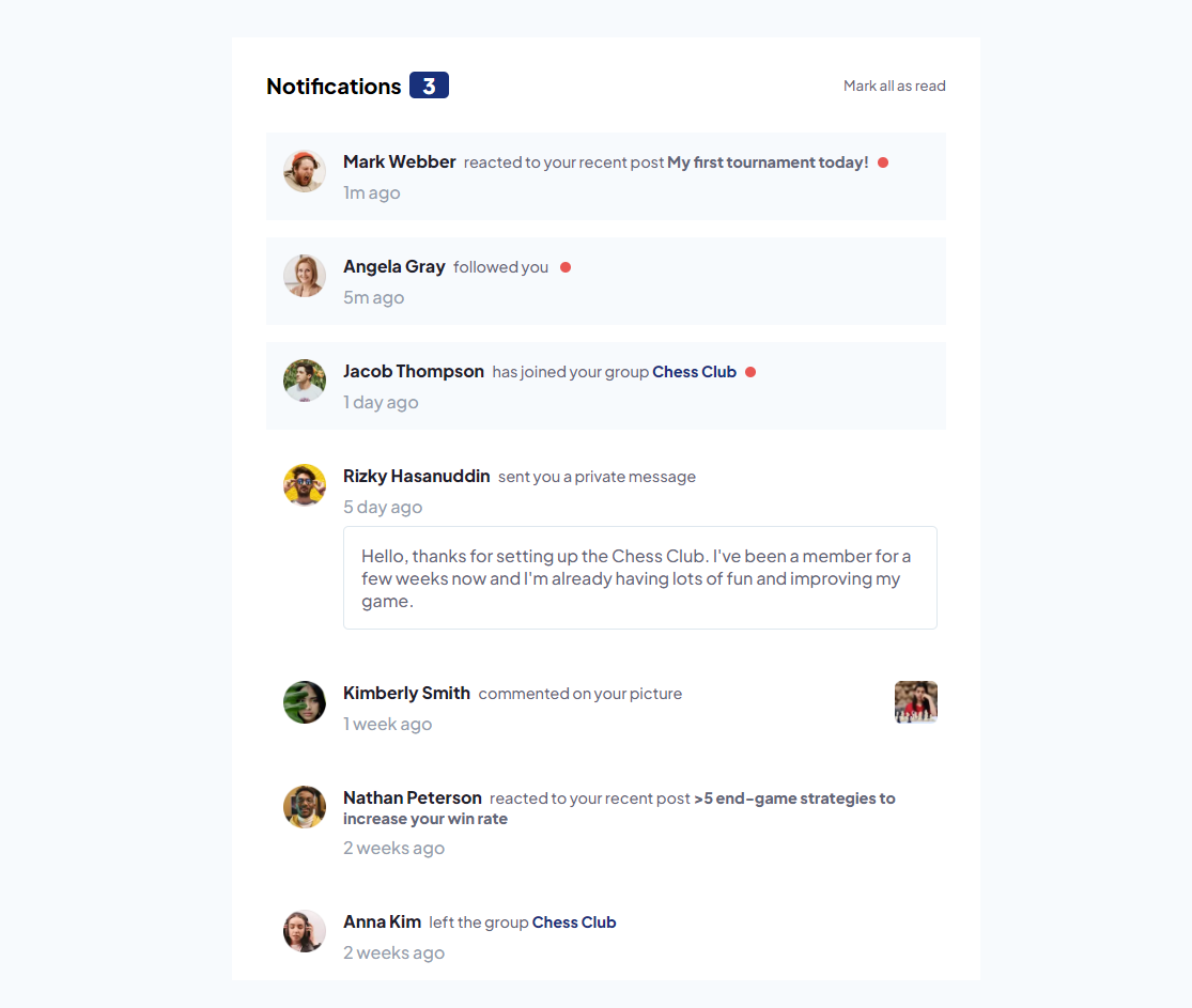 GitHub - Joeybur/notification-page