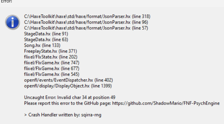 char 34 at position 49 · Issue #13259 · ShadowMario/FNF-PsychEngine · GitHub