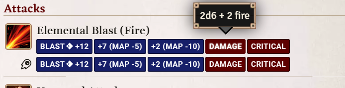 The fire kineticist does not take into account the damage dice · Issue ...