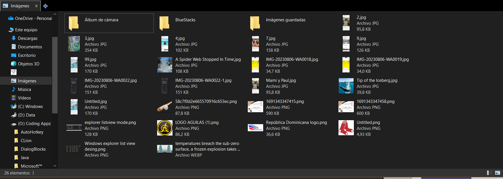 File Explorer file view listview and/or mosaic view mode · Issue #298 · aleksey-hoffman/sigma ...