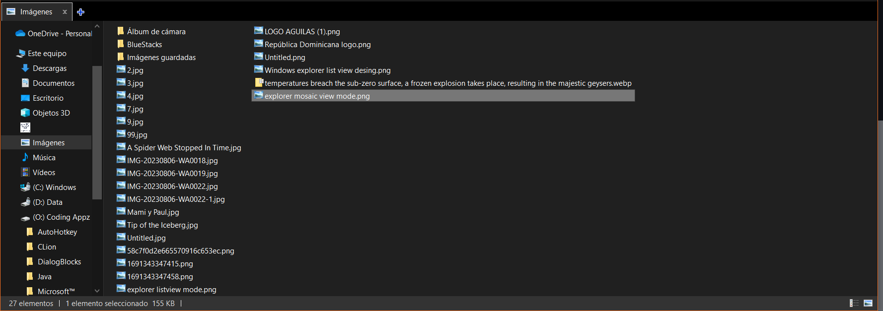 File Explorer file view listview and/or mosaic view mode · Issue #298 · aleksey-hoffman/sigma ...