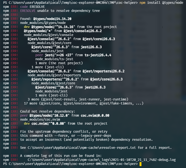Error installing dependencies on Windows · Issue #4 · weirongxu/coc ...
