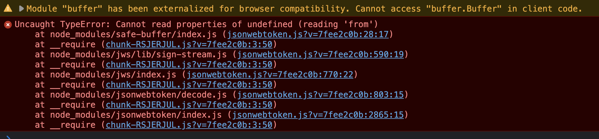 Problem Using `jsonwebtoken` Package With `react Ts` Template · Vitejs Vite · Discussion 10152