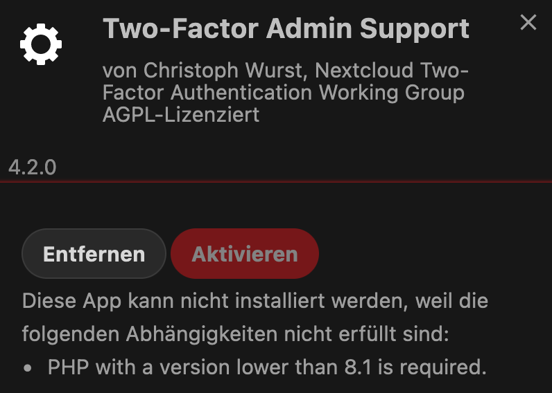 Nextcloud only offers v0.2.1 for download · Issue #295 · nextcloud/twofactor_admin · GitHub