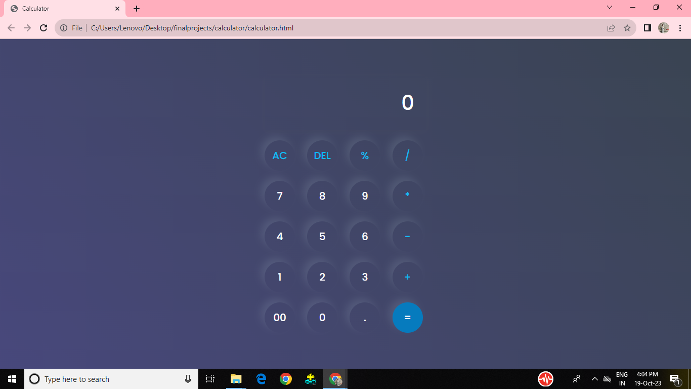 GitHub - Hritik22kanna/Calculator: This is a simple calculator web application built using HTML ...