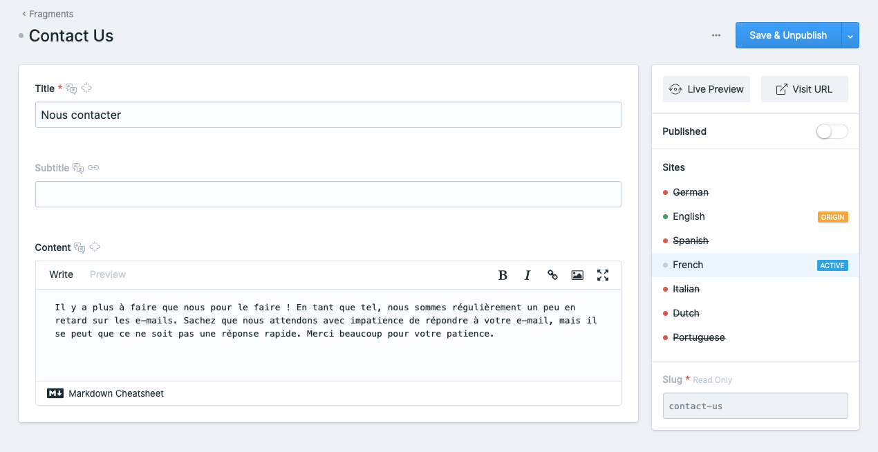 Multisite: a slug set to `localizable=false` will still update if `generate=true` · Issue #6284 ...