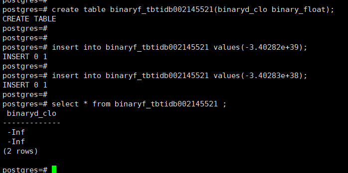 Data type is binary_float, data is partially inserted, and the result is wrong · Issue #505 ...