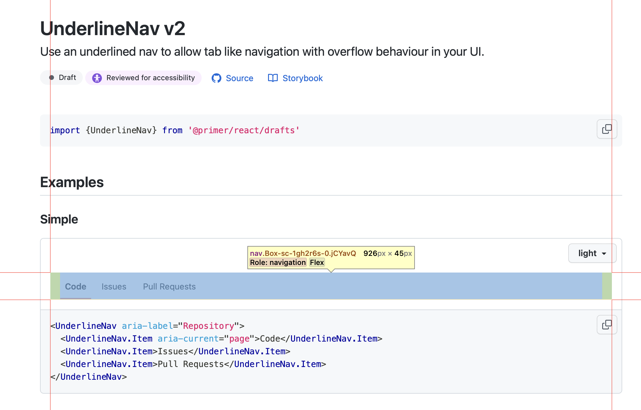 UnderlineNav total height should be `48px` instead of `45px` · Issue ... UnderlineNav total height should be `48px` instead of `45px` · Issue ...