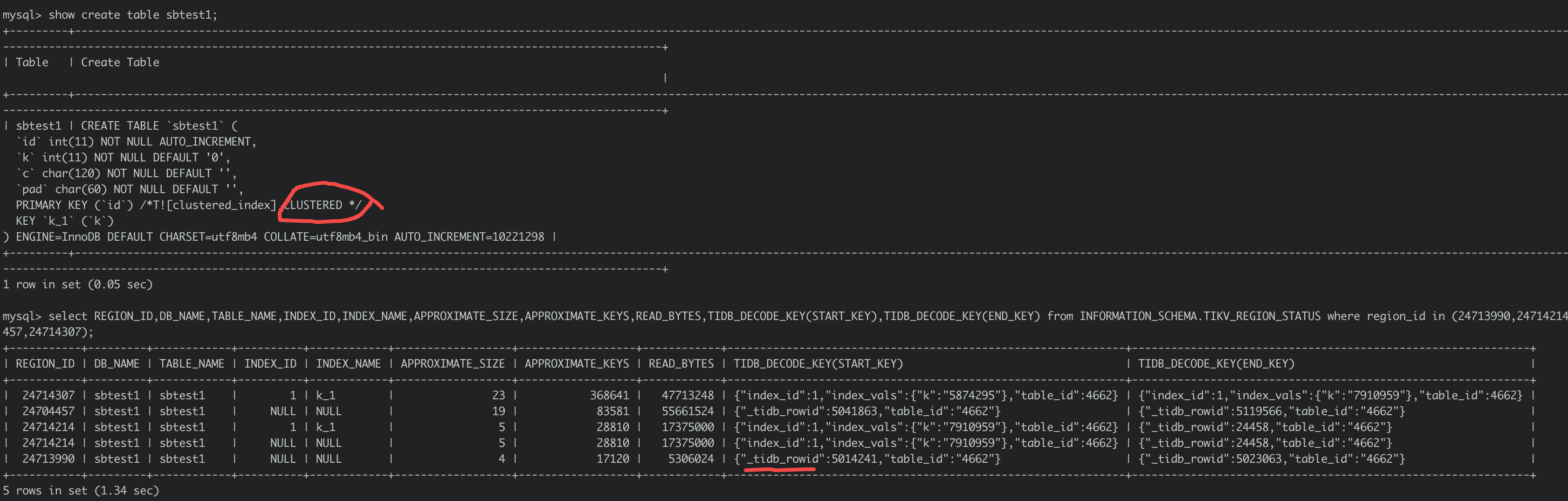 `tidb_decode_key` still shows `_tidb_rowid` even the table has a clustered index · Issue #30615 ...