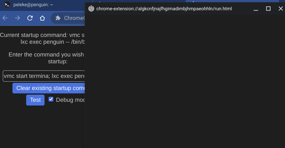 Auto start crostini and a linux app at startup? · Issue #9 · supechicken/ChromeOS-AutoStart · GitHub