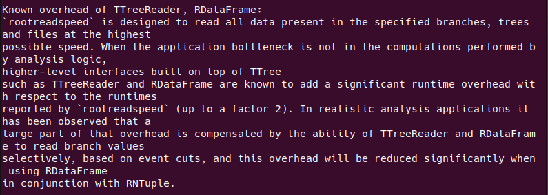 `rootreadspeed --help` has "random" linebreaks · Issue #12224 · root-project/root · GitHub