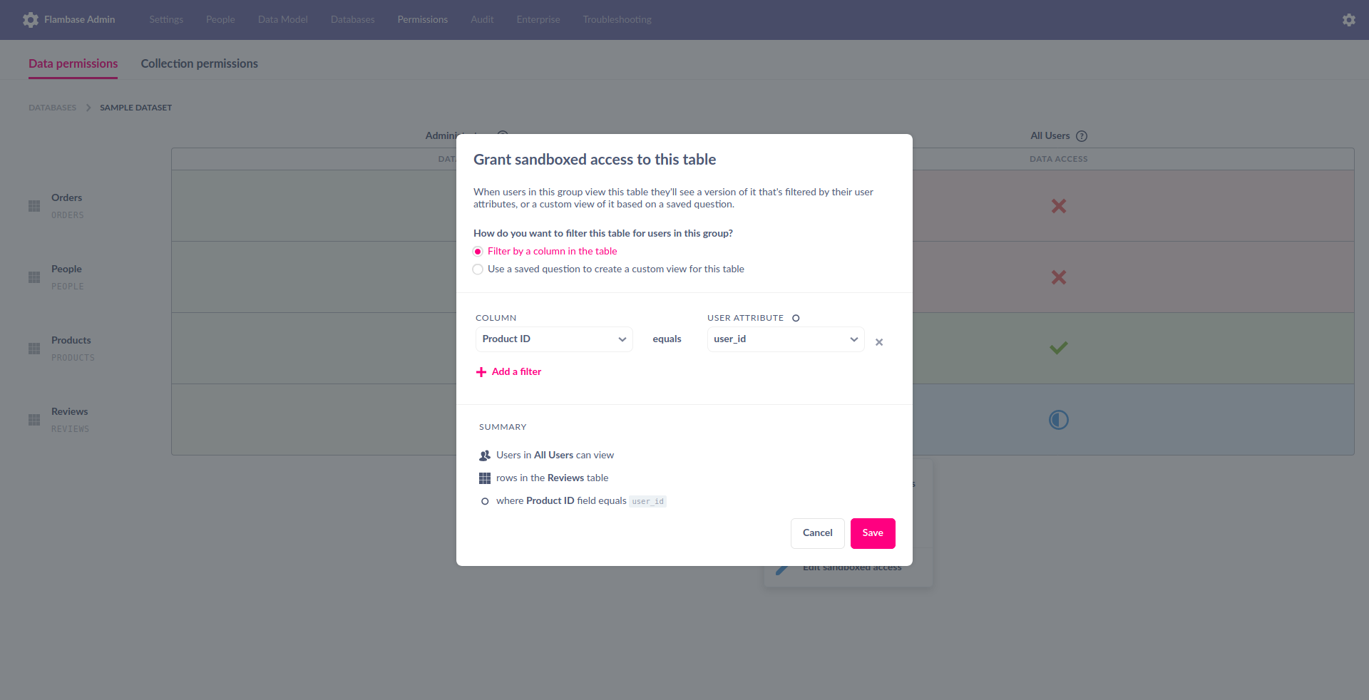 Sandboxing on tables with remapped FK (Display Values) causes query to fail · Issue #14629 ...