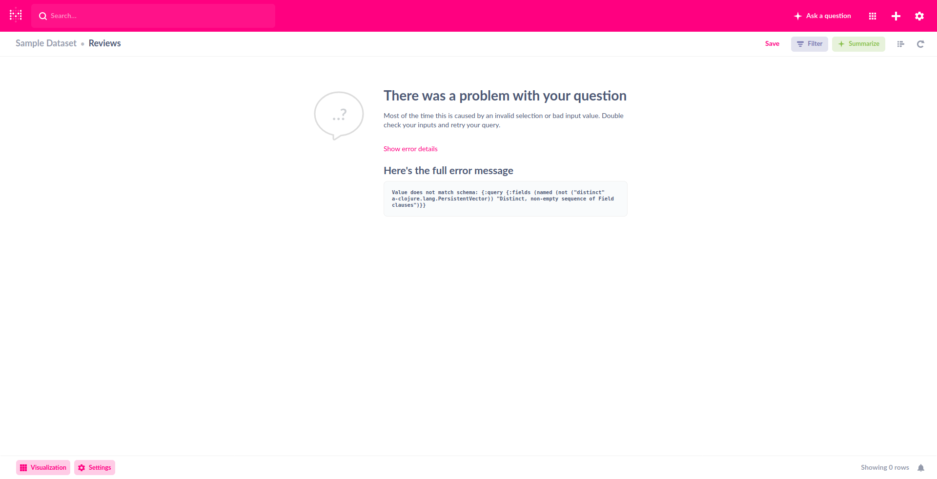 Sandboxing on tables with remapped FK (Display Values) causes query to fail · Issue #14629 ...