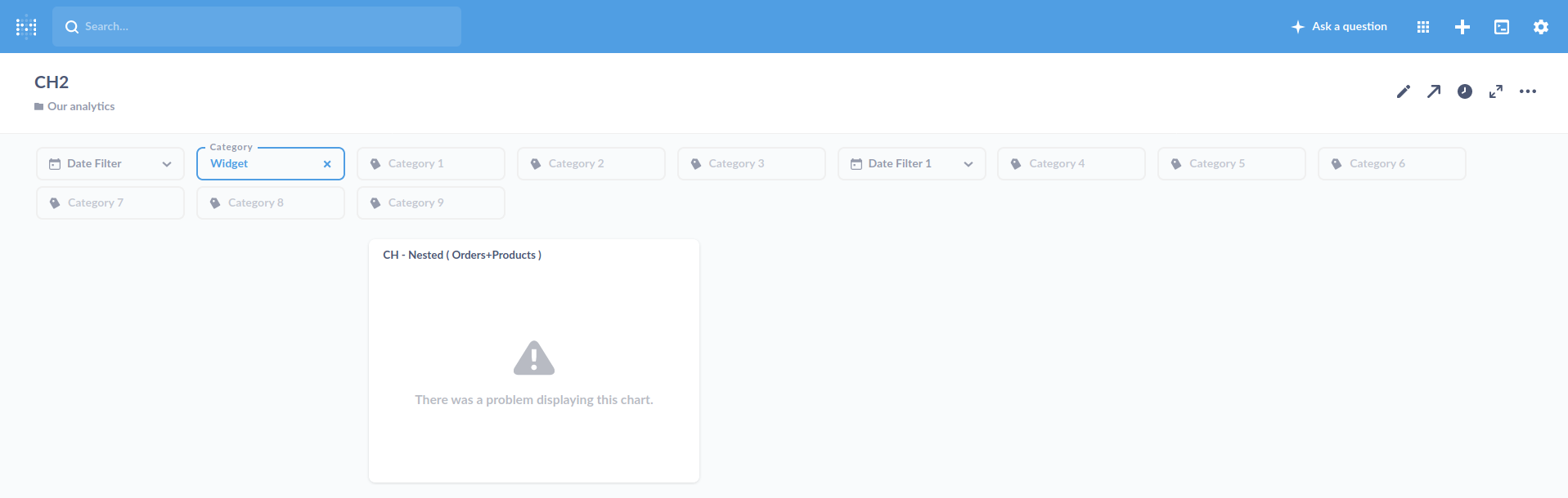 Dashboard filters break query on Saved Question with join, if filter is applied to the joined ...