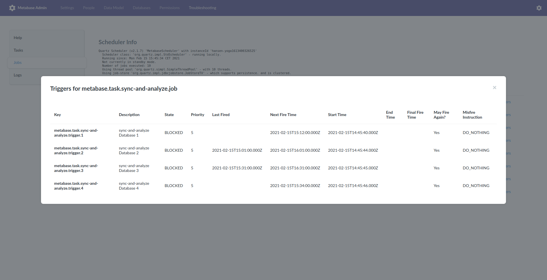 Sync task never runs on subsequent databases if one of the databases is down/etc · Issue #14817 ...
