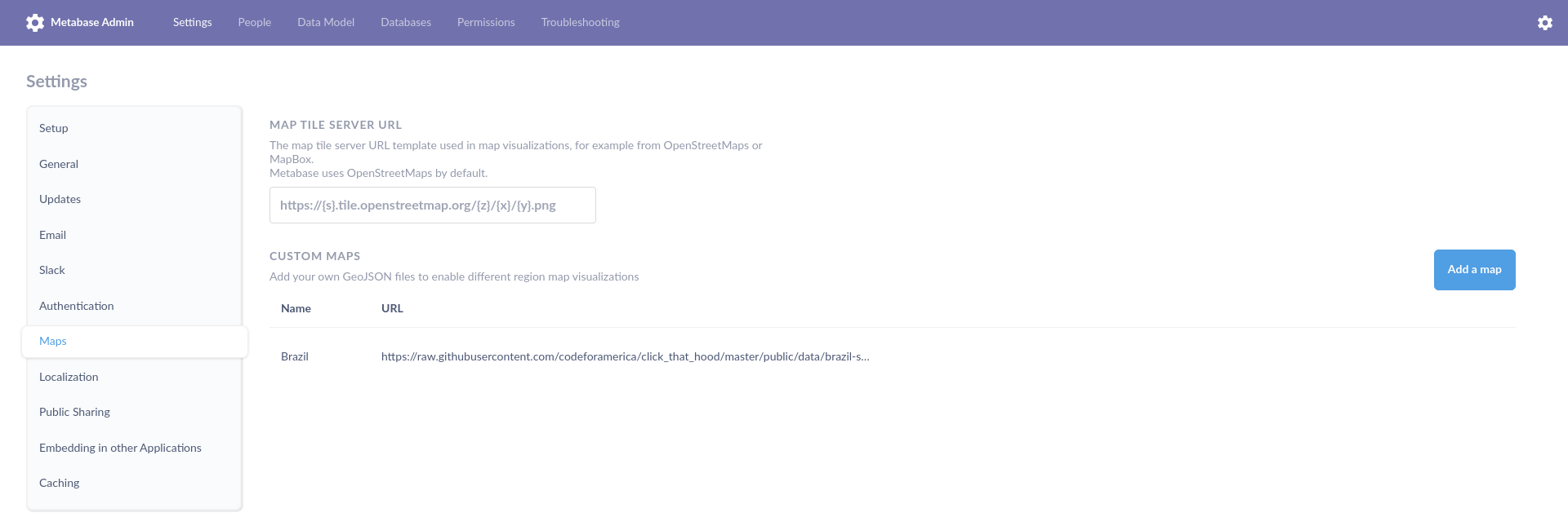 Adding custom maps should provide better error handling · Issue #14635 · metabase/metabase · GitHub