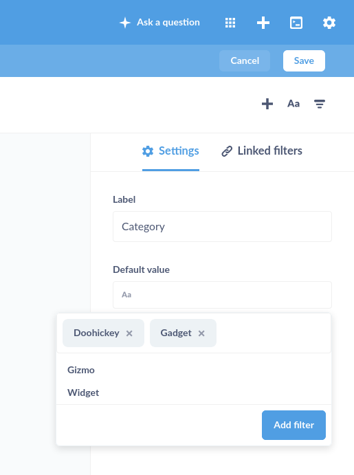 Feature request: Default value Category widget to support multiple default values · Issue #7593 ...