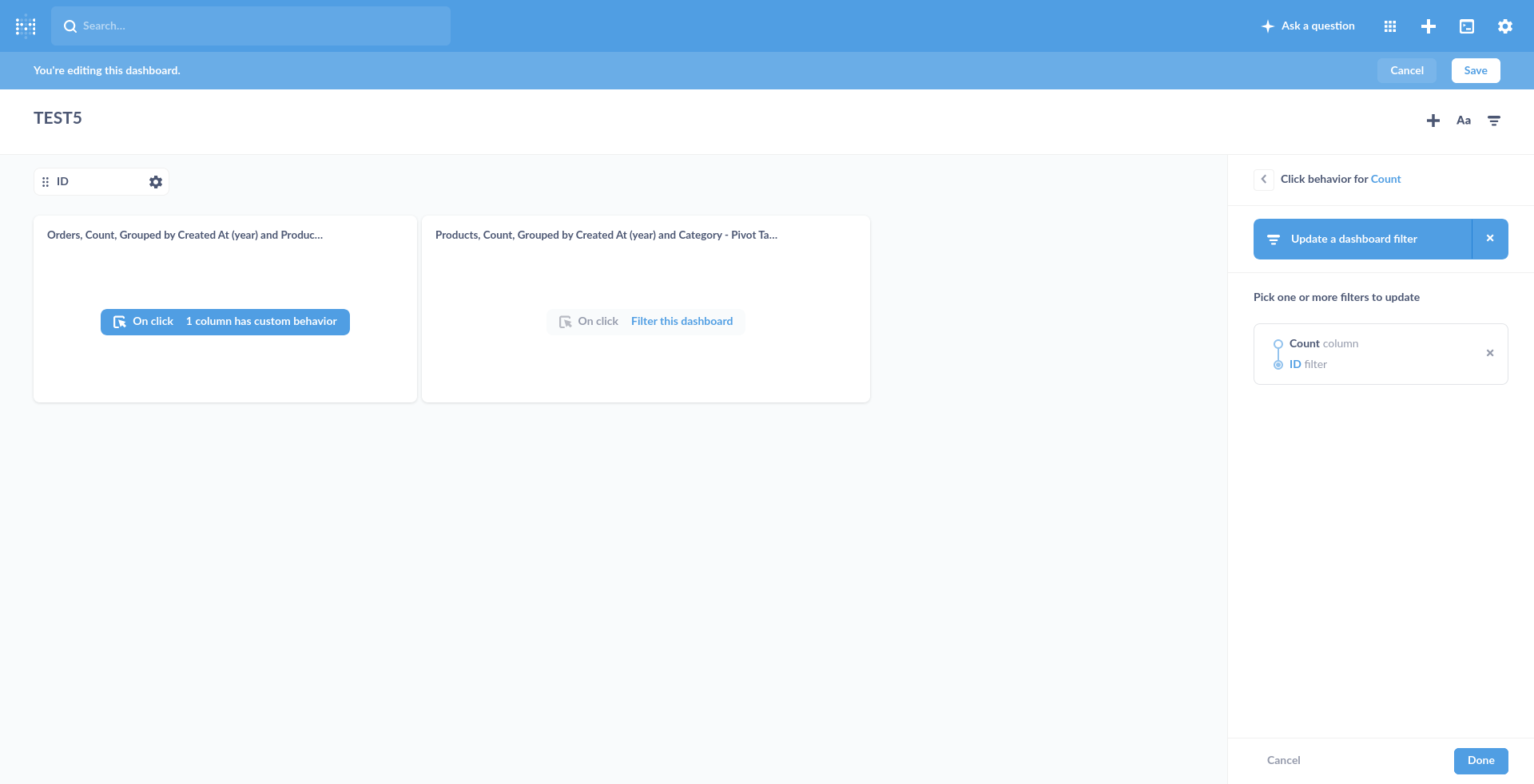 Click Behavior does not work with old Pivot · Issue #17920 · metabase/metabase · GitHub