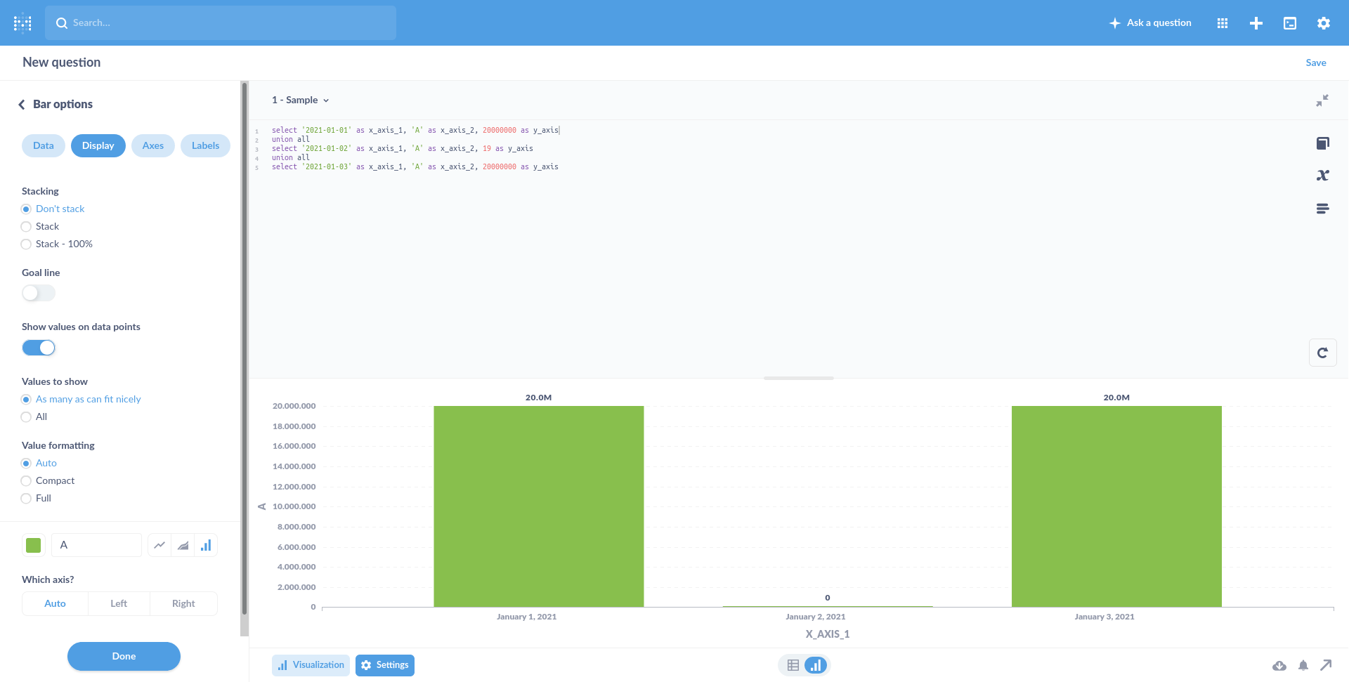 Data point values incorrect for low values, when there are very high values too · Issue #16523 ...