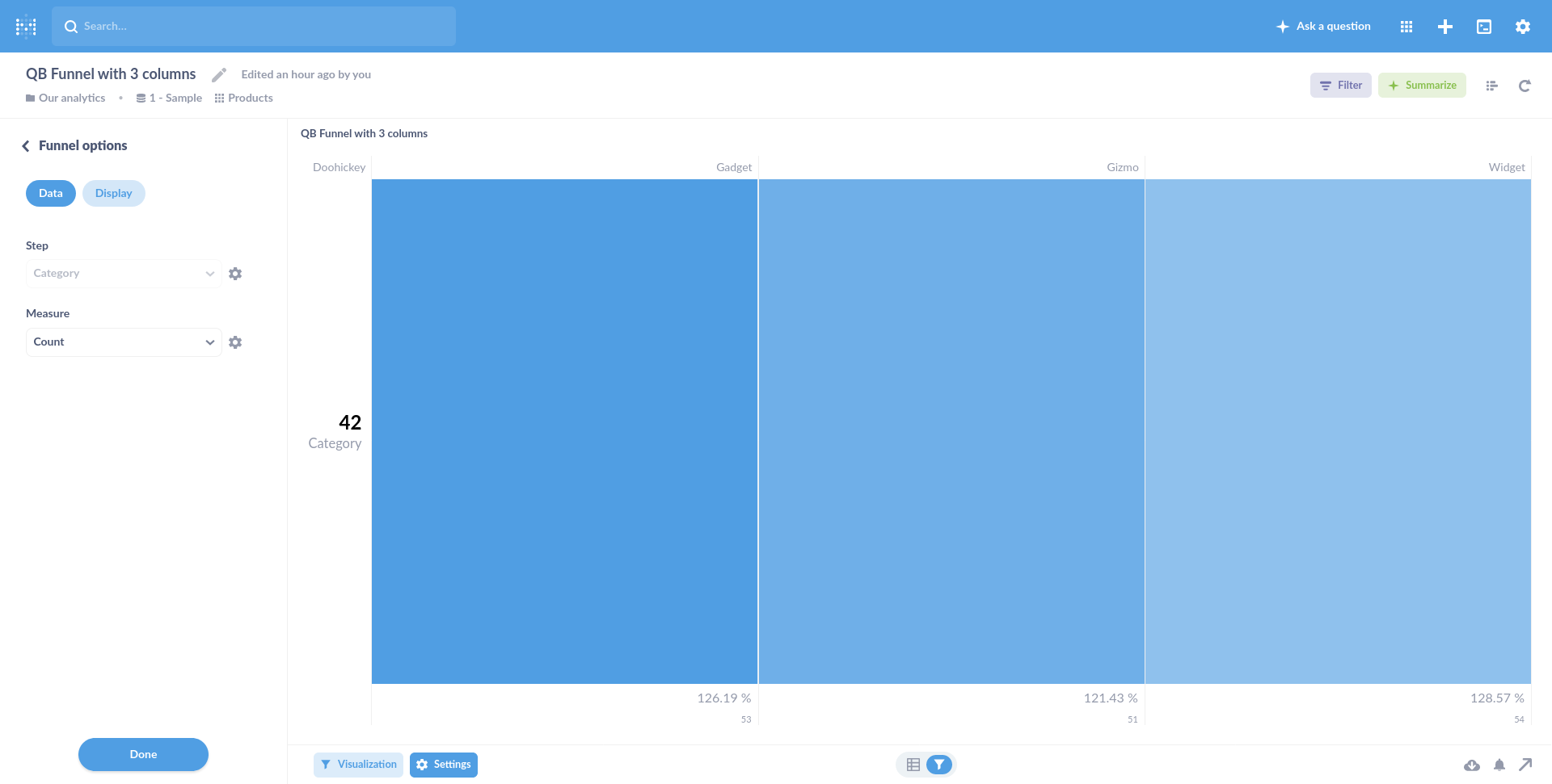 Visualization type is not always respected, when filters are applied ...