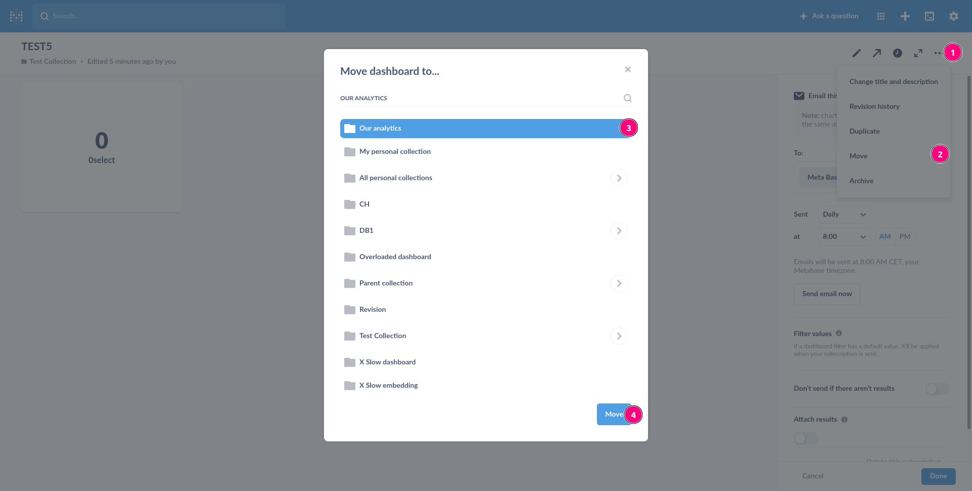 Not possible to delete Dashboard Subscription unless dashboard is in root collection · Issue ...