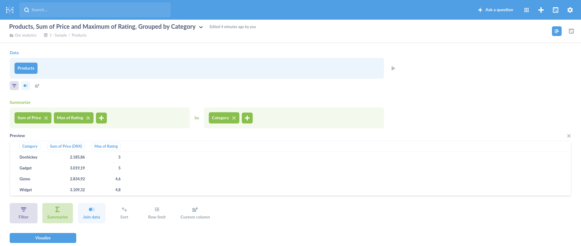 Nested query is displaying column results with metadata from another ...