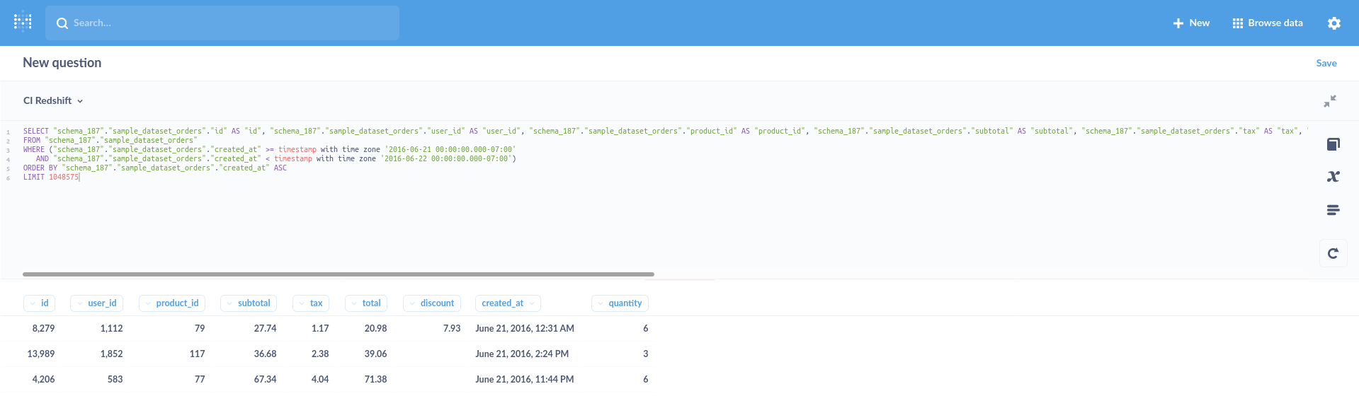 Data mismatch between custom question and raw sql query with Redshift · Issue #19910 · metabase ...