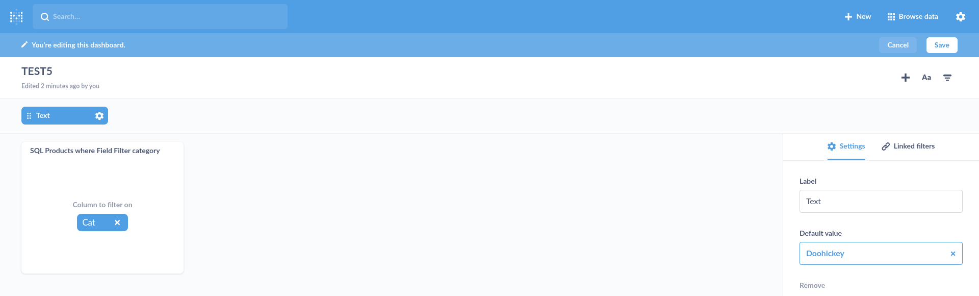 Dashboard filter with defaults, doesn't work if values are removed ...