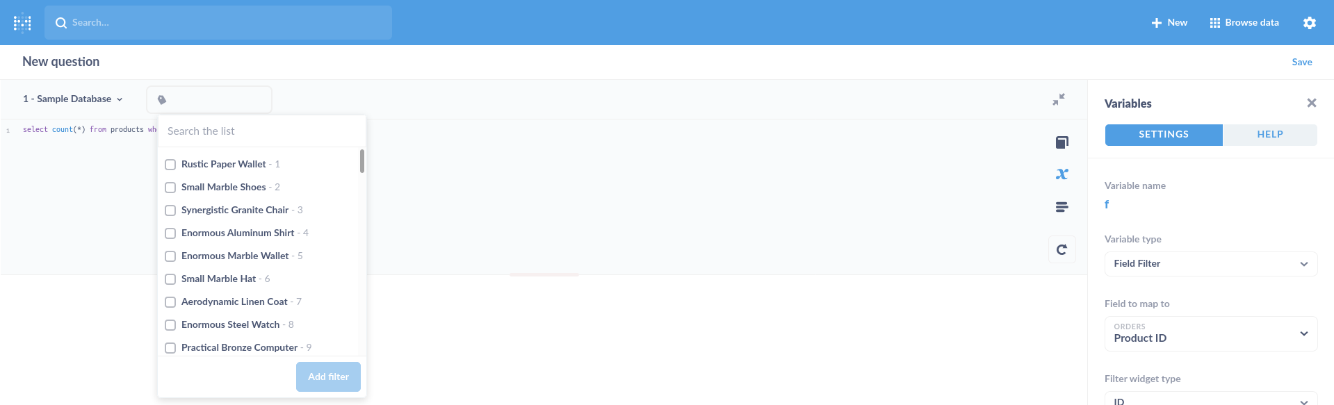 Filter dropdown not showing remapped values on the dashboard for FKs ...