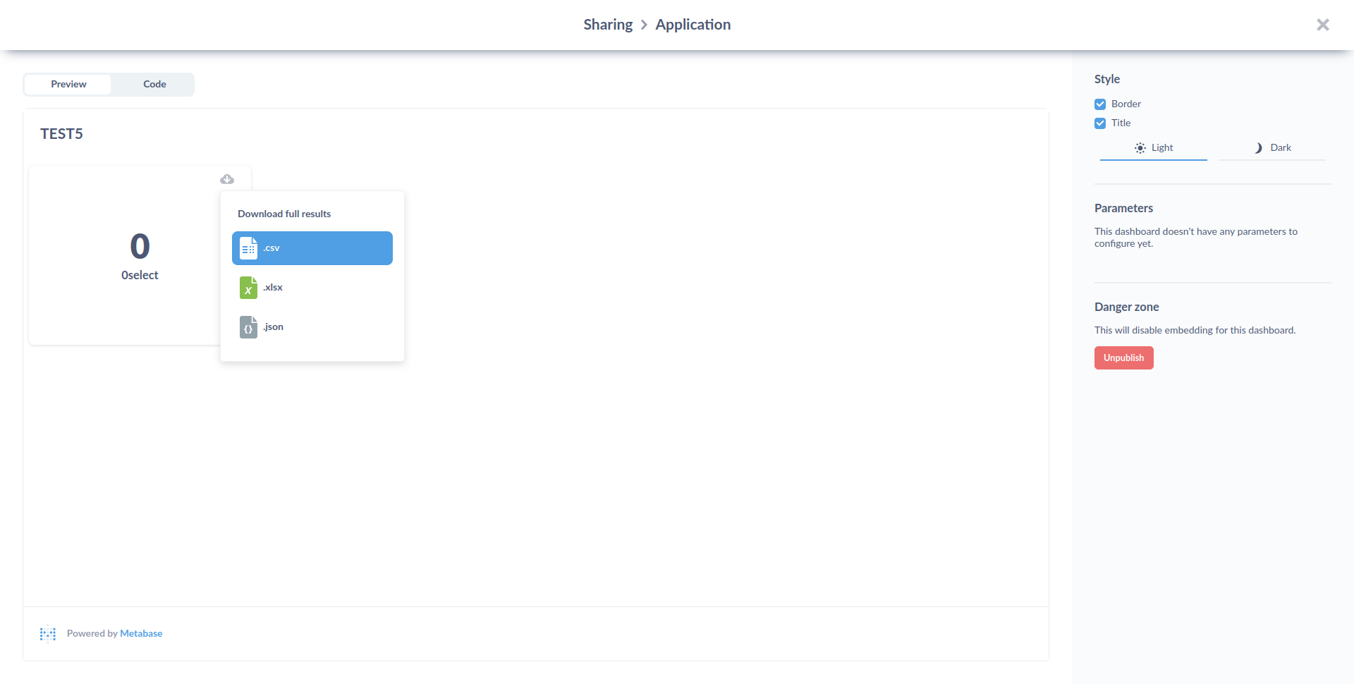 Cannot export via Embedding Preview dialog · Issue #22000 · metabase ...