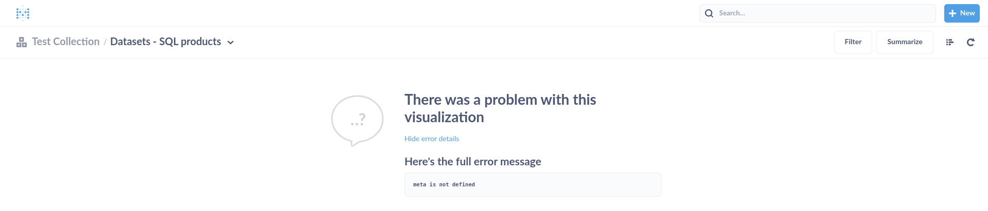 Viewing Metadata for a Model and cancelling can result in error, and ...