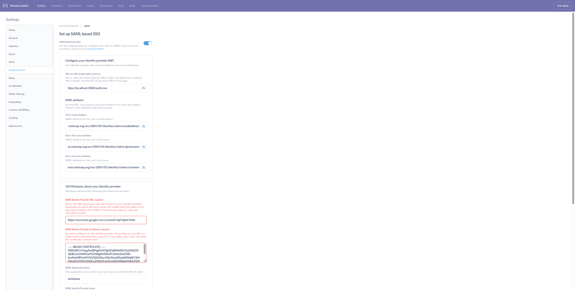 Frontend lists inputs as "Required" even if filled out on `master ...