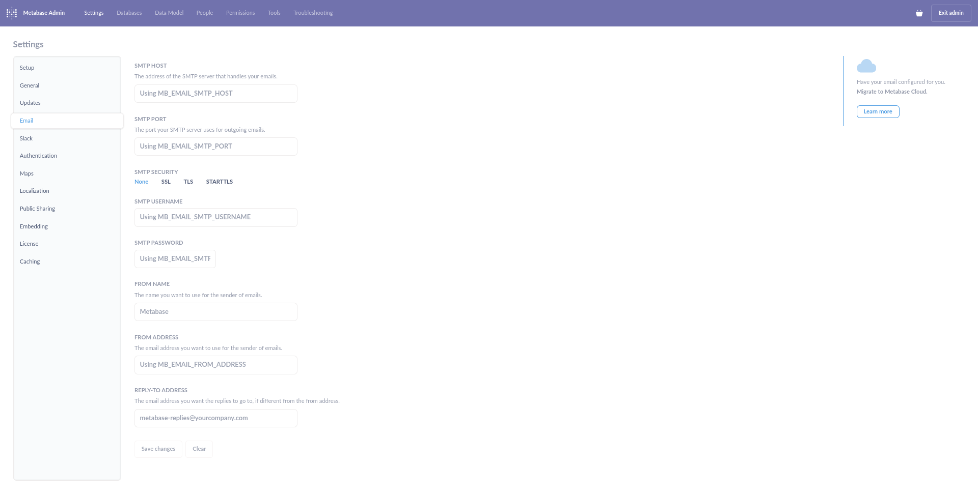 Cannot change email From-name and Reply-to-address when environment variables are used for other ...