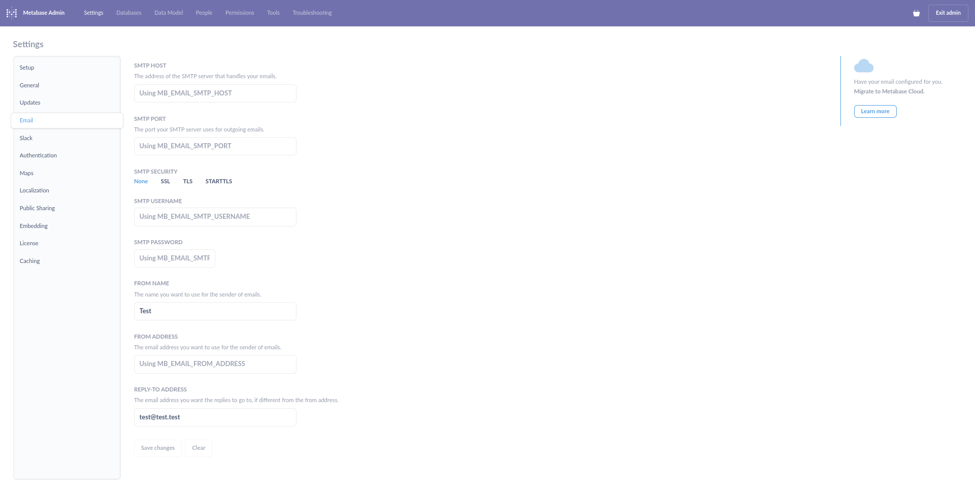 Cannot change email From-name and Reply-to-address when environment variables are used for other ...