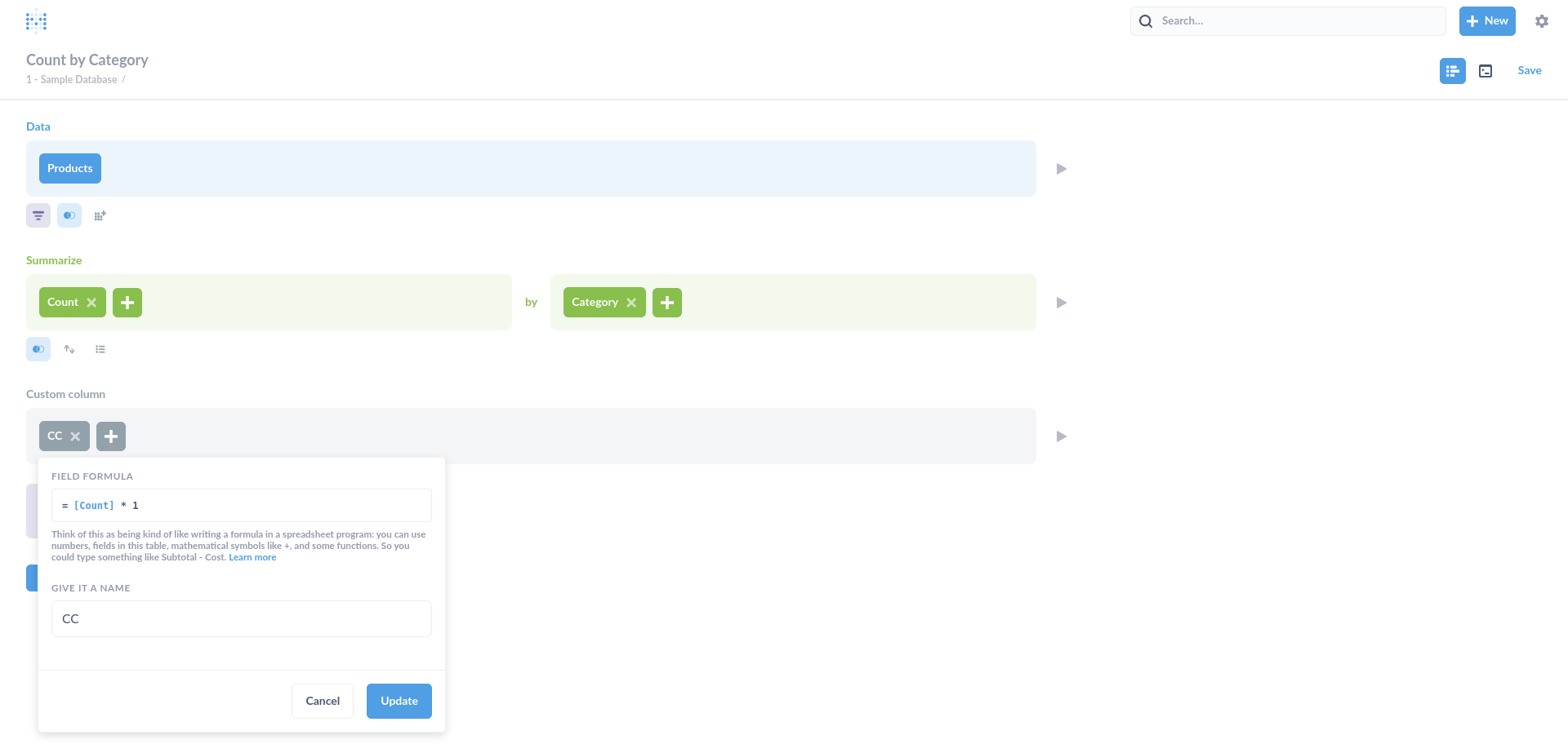 The drill-through feature is not working for Questions that have Custom Columns created from ...