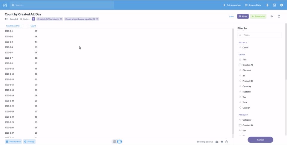 Changing filters on Simple question drops aggregated filters · Issue ...