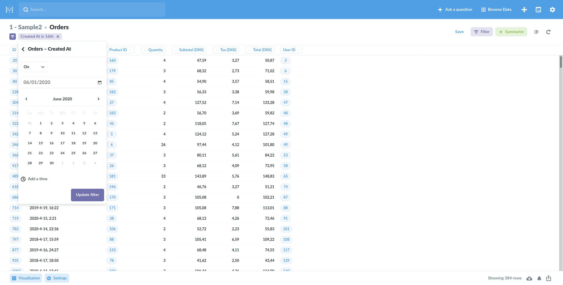 Drill through to question from dashboard doesn't set filter UI properly ...