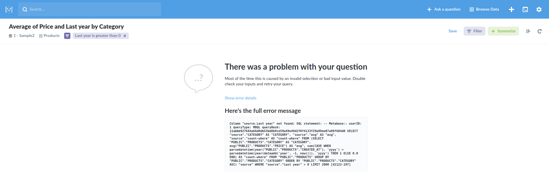 Filtering Custom Expression from aggregated result fails with column not found · Issue #12839 ...