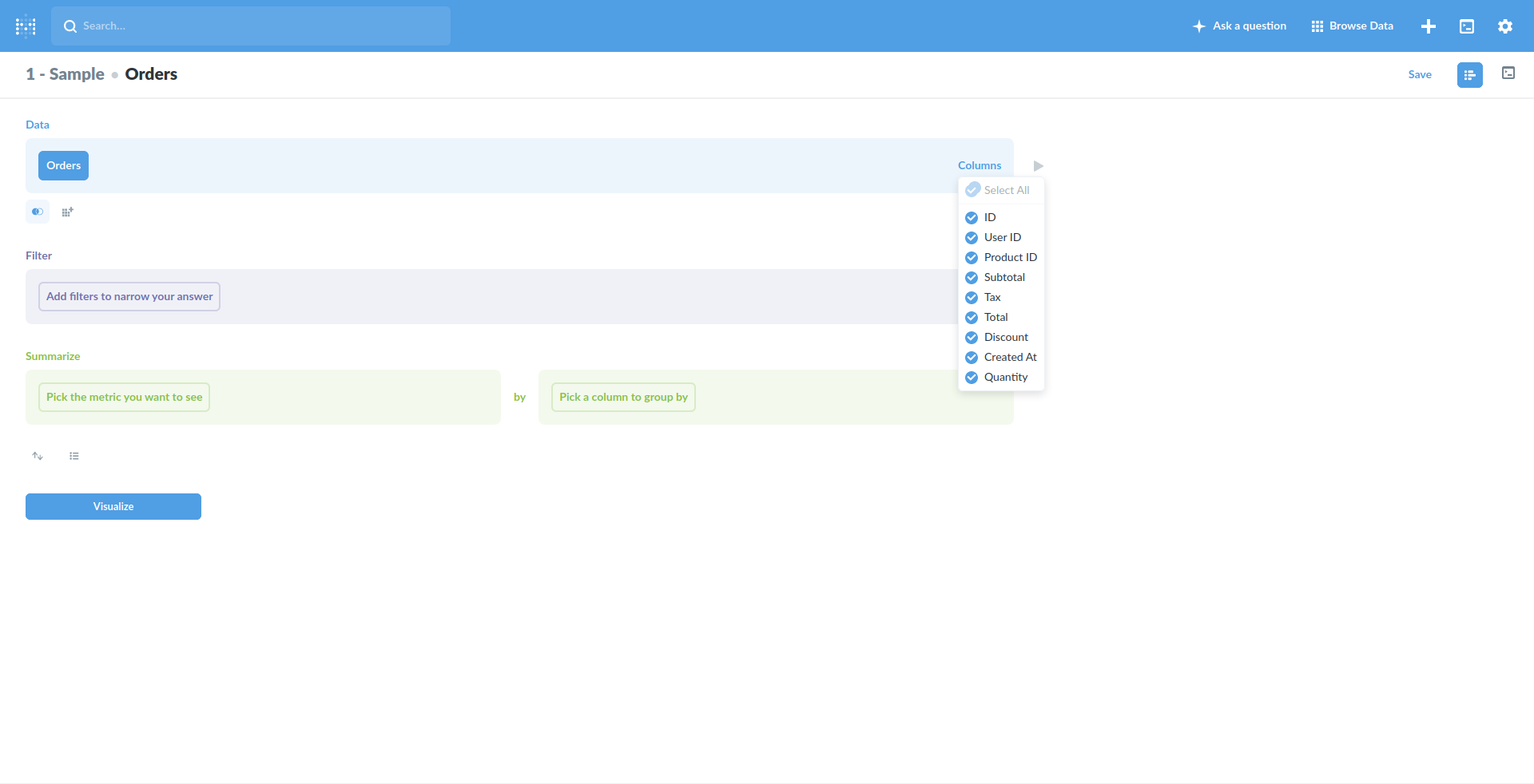 Setting column Visibility to "Only in detail views" stills shows the ...