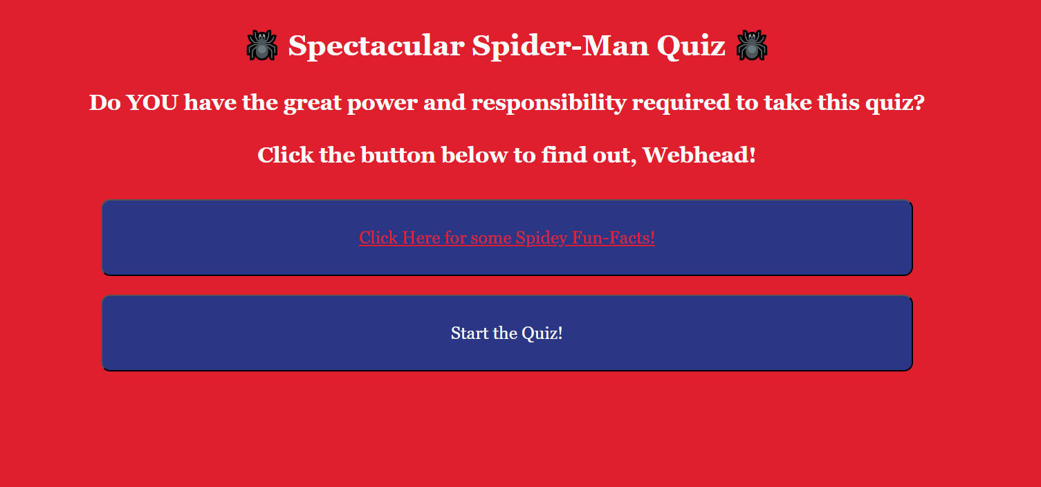 GitHub - SnipaMasta/Spidey-Quiz