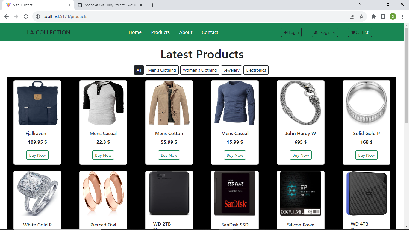 GitHub - Shanaka-Git-Hub/Project-Two: React App Two E-Commerce