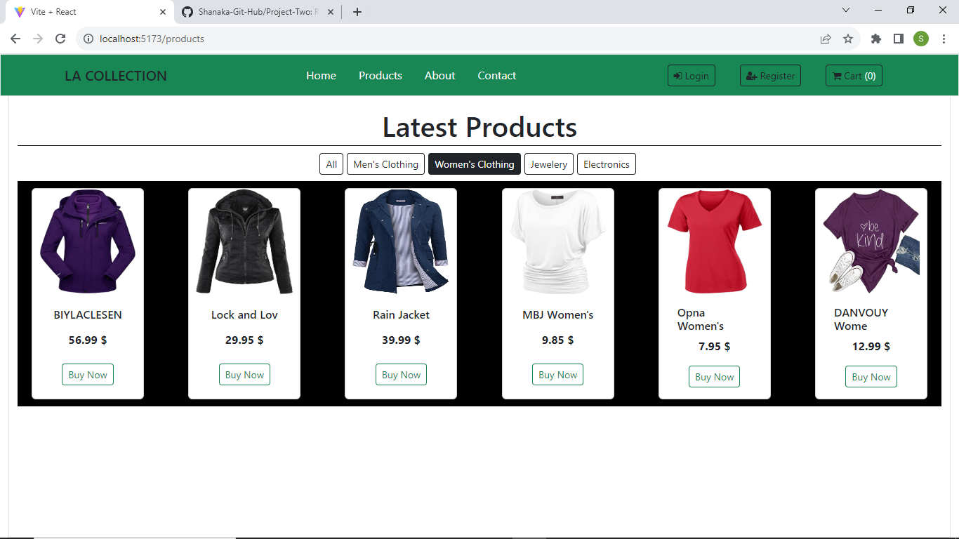 GitHub - Shanaka-Git-Hub/Project-Two: React App Two E-Commerce